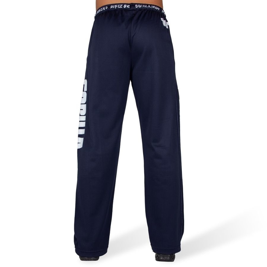 Men Gym Pants - Gorilla Wear Mercury in Logo Mesh in Blue | MG ...