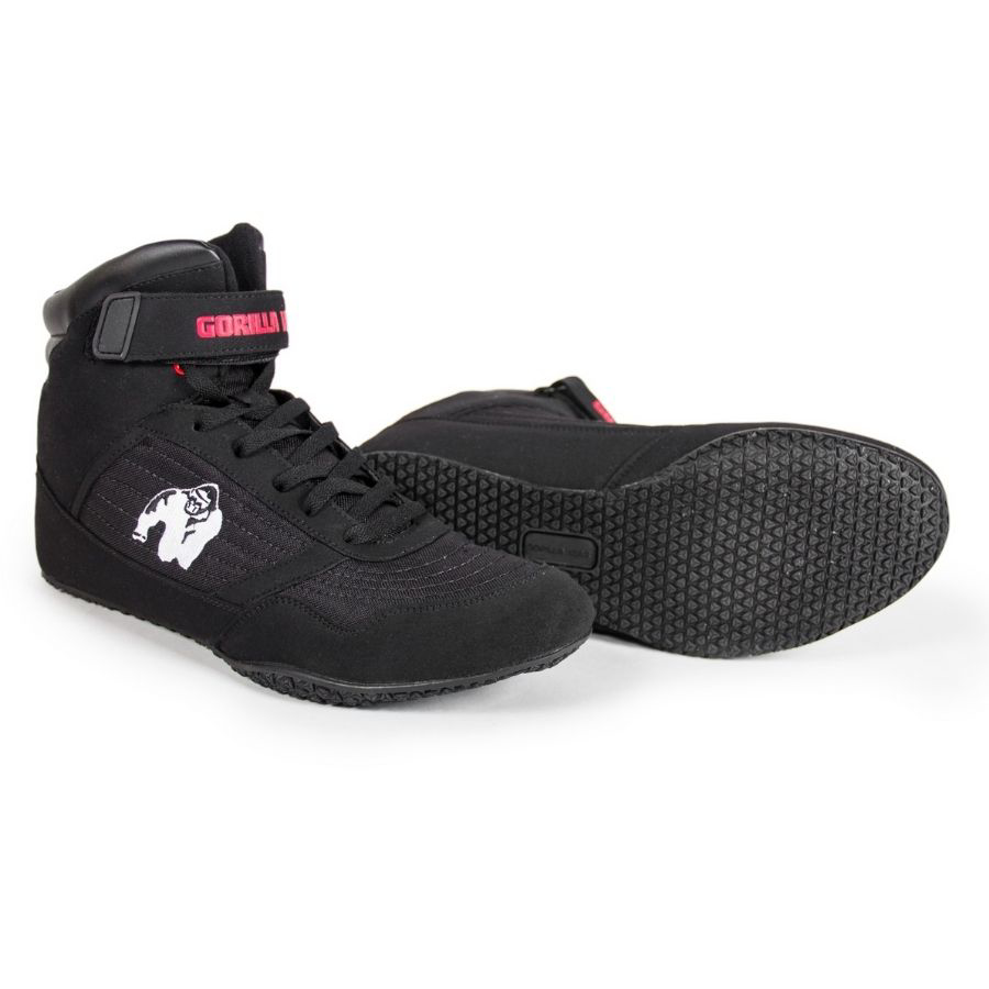 Gorilla Wear High Top Bodybuilding Shoes – Flat Sole Lifting Shoes | MG ...