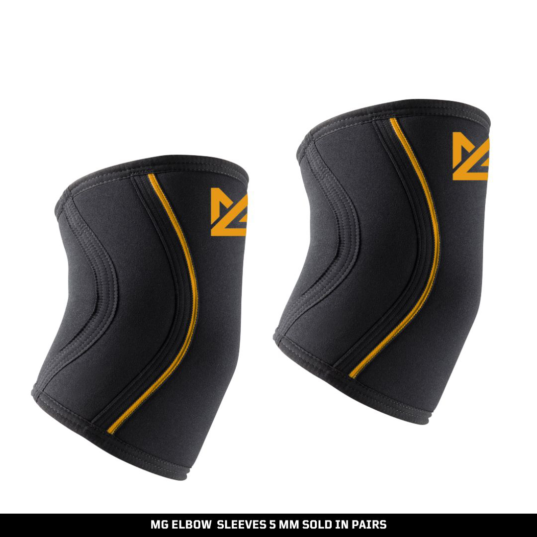 Might&Glory 5mm Elbow Sleeves | Powerlifting & Bench Press Support | MG ...